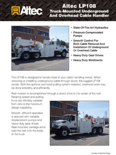Cable Handler Pullers Altec LP108 Specifications CraneMarket