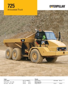 Caterpillar (CAT) 725 Specifications Machine.Market