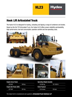 Hydex HL23 Specifications CraneMarket