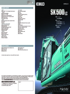 Kobelco SK500LC-9 Specifications Machine.Market